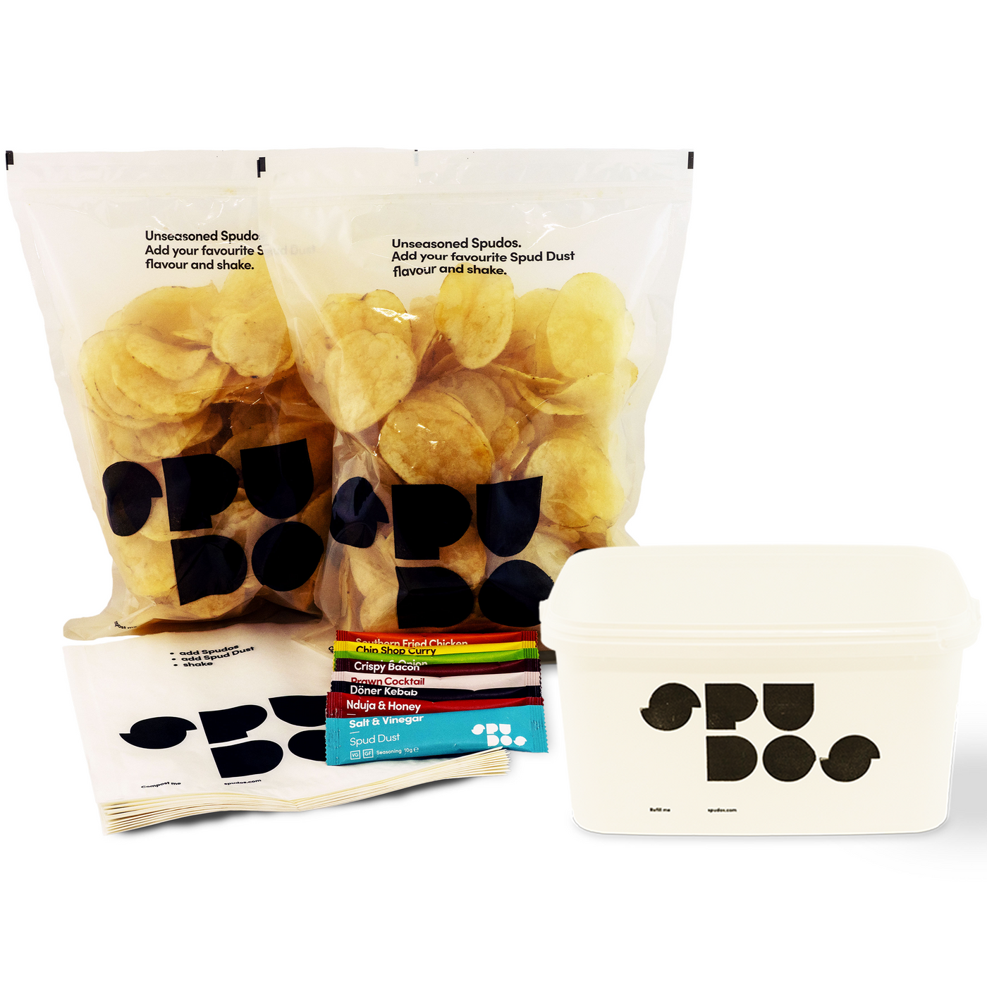 Spudos Crisps and Spud Dust Bundles