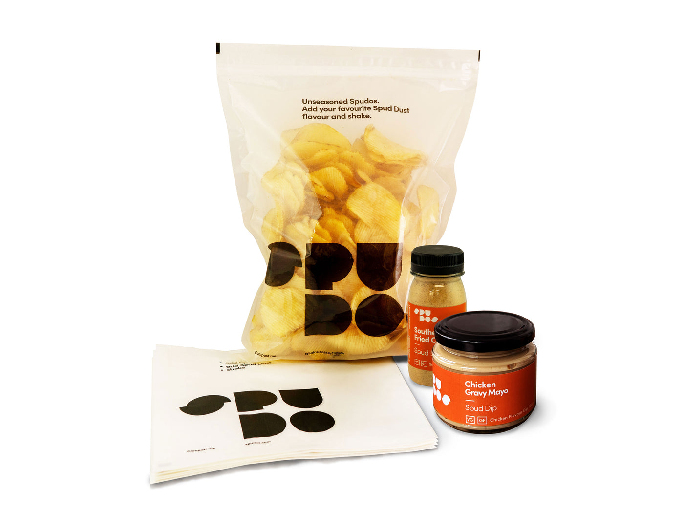 Spudos - Unpackaged crisps you season yourself